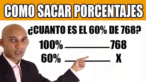 Como SACAR PORCENTAJES Con Una REGLA DE TRES SIMPLE Cual Es El 60 De