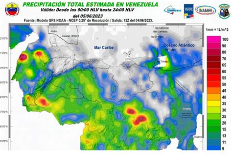 VIDEO INAMEH prevé este lunes precipitaciones en gran parte del país