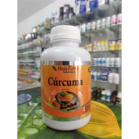Açafrão da Terra legítimo 120 cápsulas de 500mg Mais Flora BeeCost