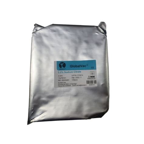 Tubo Al Vac O Tapa Celeste Citrato De Sodio Ml Medbuy