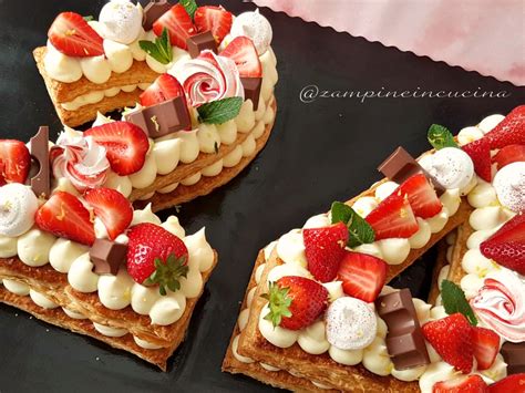 Millefoglie Cream Tarte Con Namelanka E Fragole Zampine In Cucina