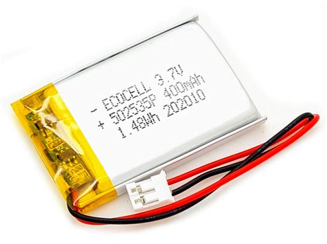 LiPo Battery 400mAh 3 7V 502535 Polymer Lithium Ion Ecocell