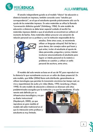 Educación a distancia definición y modelos PDF