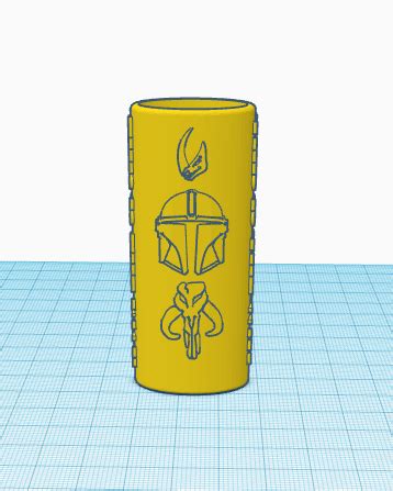 Fichier STL Etui à briquet Bic Mandalorian Objet imprimable en 3D à