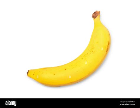 Ripe Banana White Background High Resolution Stock Photography And