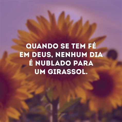Frases De Girassol E Deus Que V O Renovar Sua F E Esperan A