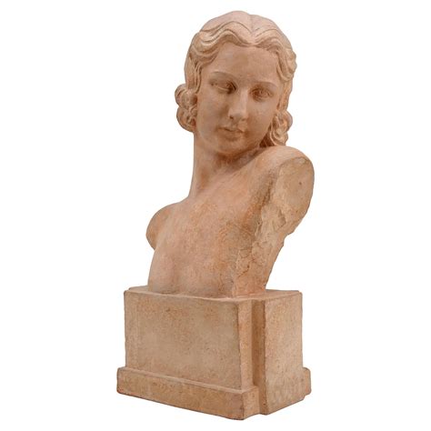 European Art Deco Portrait Bust Of A Lady For Sale At 1stDibs