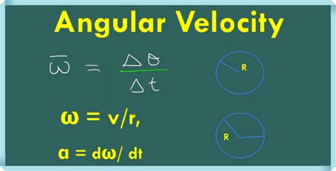 angular velocity formula dimension radians rpm and more