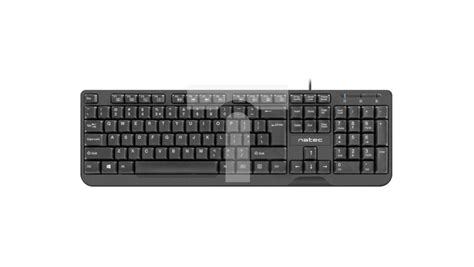 Klawiatura Natec Trout Slim Black Przewodowa Us Impakt Sp Ka Z