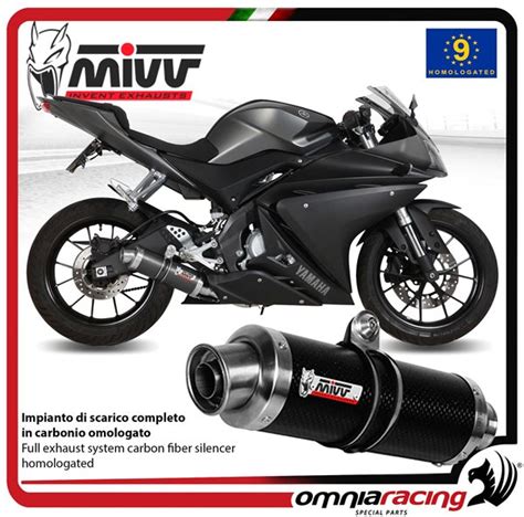 MIVV GP Impianto Di Scarico Completo Omologato 1x1 In Carbonio Per