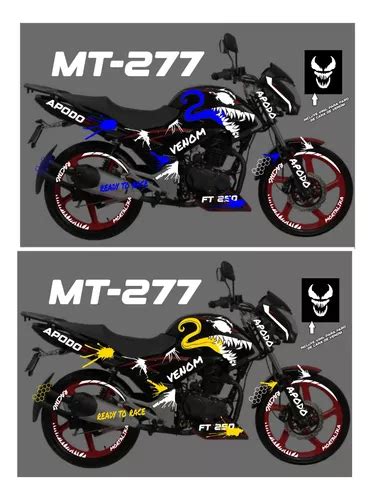 Kit Calcomanias Reflejantes Italika Ft 250 Ts Ft250 Venom En Venta En