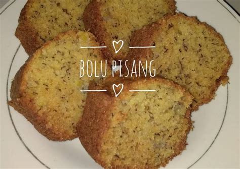Resep Bolu Pisang Irit 1 Telur Lembut Praktis Oleh Dina Syamer