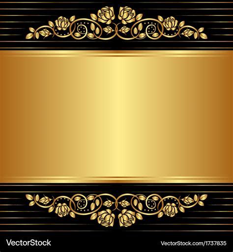 Gold Background Royalty Free Vector Image Vectorstock