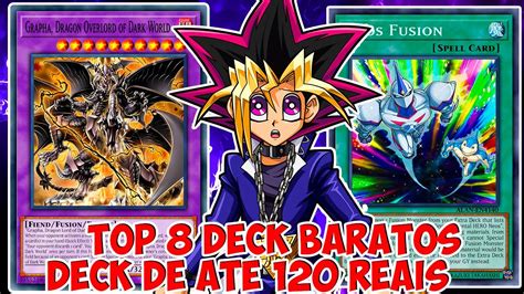 TOP 8 DE DECK BARATOS ATE 120 REIAS PARA JOGAR YU GI OH TCG 2024 YouTube