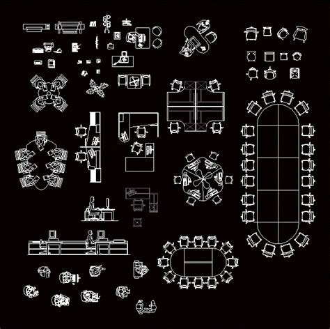 Alzado De Muebles Para Oficina En DWG 236 35 KB Librería CAD
