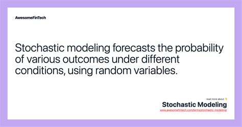 stochastic modeling awesomefintech blog