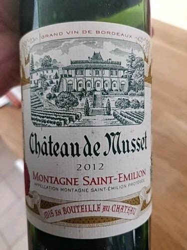 Château de Musset Montagne Saint Émilion Vivino Brasil