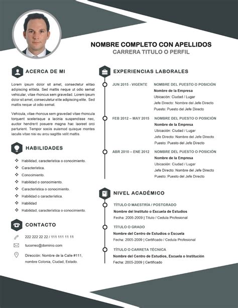 Plantillas Para Curriculum MODELOS DE CURRICULUM GRATIS PARA