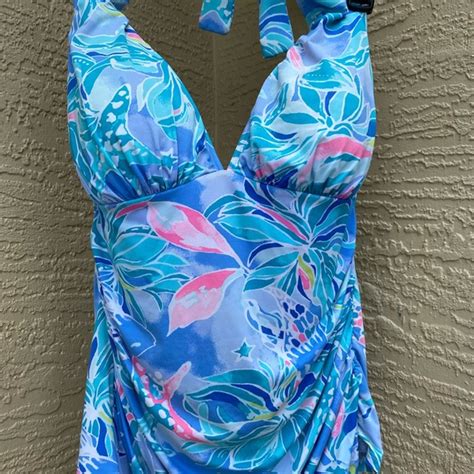 Lilly Pulitzer Swim Lilly Pulitzer Bliss Halter Tankini Top In