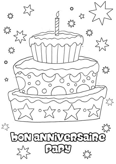 Joyeux Anniversaire Papy Coloriages Et Dessins 123cartes