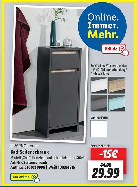 Livarno Home Bad Seitenschrank Angebot Bei Lidl 1Prospekte De