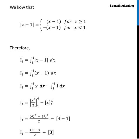 definite integral x 1 x 2 x 3 dx from 1 to 4 teachoo
