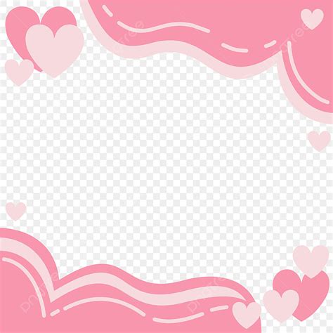 Marco Corazon Fondo Rosa Dia De San Valentin PNG Dibujos Corazon