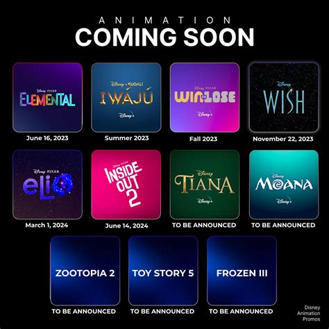 Alec Behan On Twitter RT DisneyAPromos Upcoming Animated Movies And