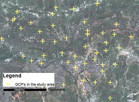 Spatial Distribution Of The GCP S In The Study Area Figure 34 Presents