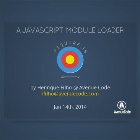 a javascript module loader requirejs
