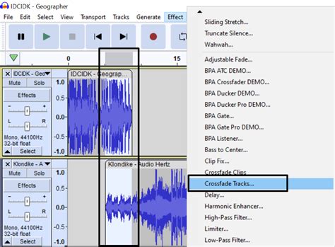 How To Crossfade Audio In Audacity Voice Over Tip