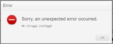 Sorry An Unexpected Error Occured Survey Has Been Inoperable For