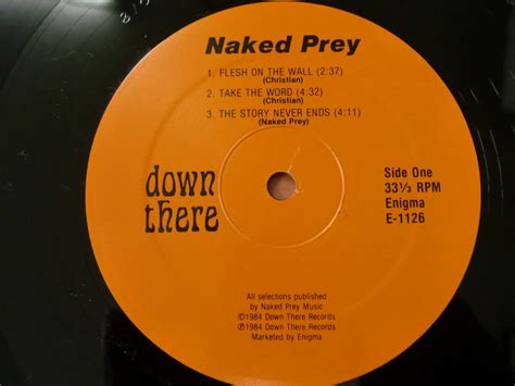 Yahoo オークション レコードNAKED PREY 1984 DOWN THERE E 1126