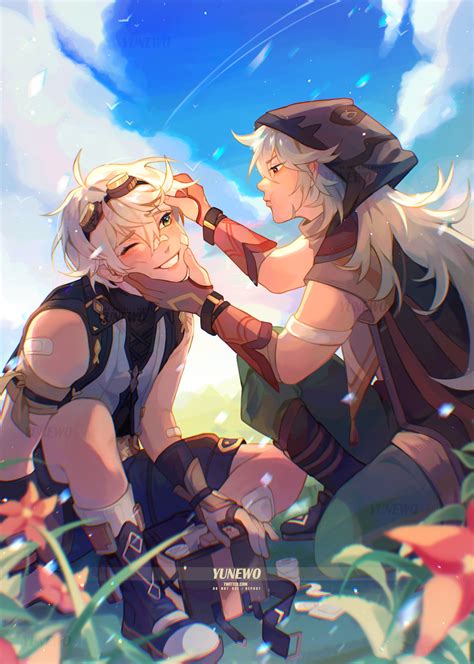 Razor And Bennett Genshin Impact Drawn By Yunewo Danbooru
