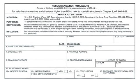 Da Form To Print Instruction Chapter Msm