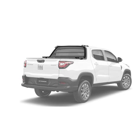 Santo Antonio Fiat Toro 2016 a 2023 Tubolar Preto em Aço Gtnox