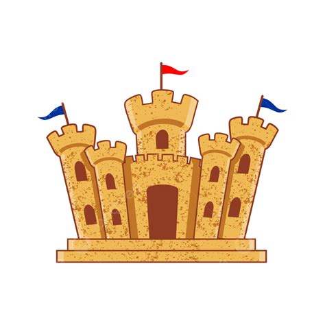 Dibujos Animados De Castillo De Arena Vector PNG Castillo De Arena