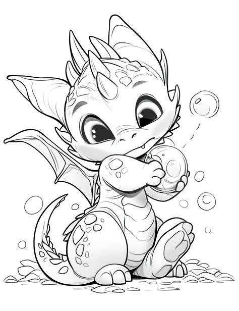 Silly Dragon Coloring Page Coloring Pages
