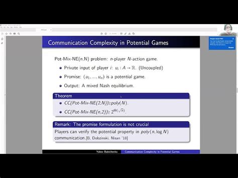 ieee focs foundations of computer science talk communication complexity of nash equilibrium in