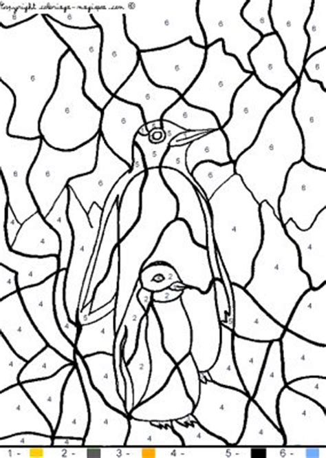 Coloriages Magiques Animaux Famille Pingouin Coloriages Magiques The