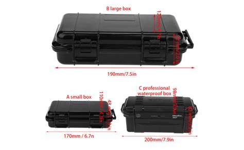 Tbest Small Outdoor Storage Box Outdoor Waterproof Shockproof Airtight