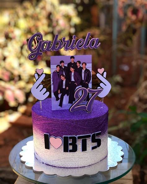 Topo De Bolo Do Bts Bolo Do BTS Topo De Bolo De Kpop Bts Kpop