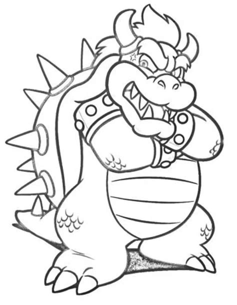 Bowser Mario Sheets Coloring Page Coloringus