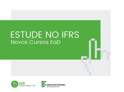 Novos cursos de extensão a distância gratuitos no IFRS Instituto
