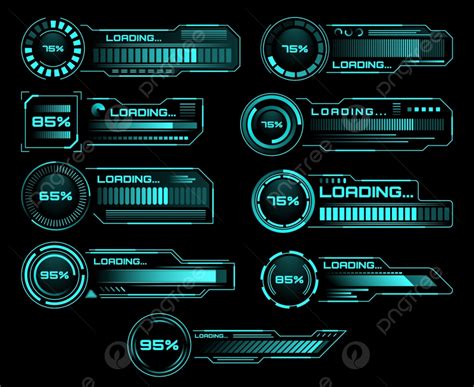 Loading Progress Bar Vector Hd Png Images Hud Loading Progress Bars