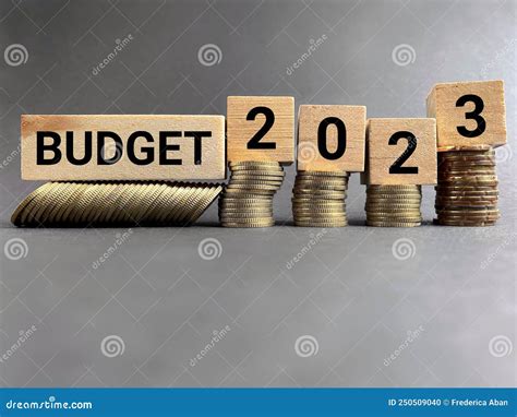 Finance And Economy Concept Budget 2023 Text On Wooden Blocks
