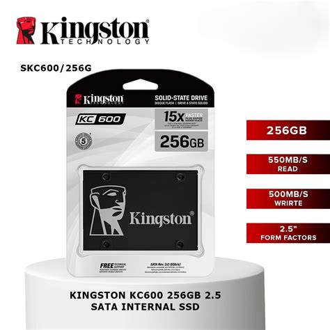 Kingston KC600 SSD ภายใน SATA 2TB ขนาด 2 5 นว SKC600 512G 1T