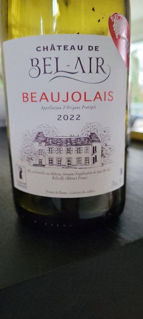 2022 Château de Bel Air Morgon La Comtesse Noire France Burgundy