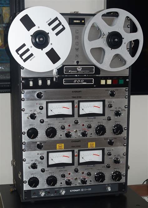 Crown Audio Road Cases Magnetic Tape Recording Equipment Tape Deck