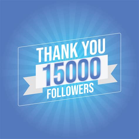 Celebration 15000 Subscribers Template For Social Media 15k Followers